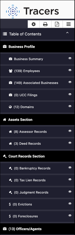 How to run a Combined Business Search